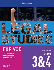 LEGAL STUDIES FOR VCE UNITS 3&4 (16TH ED) (OXFORD) (INCL. BK & DIGITAL ...